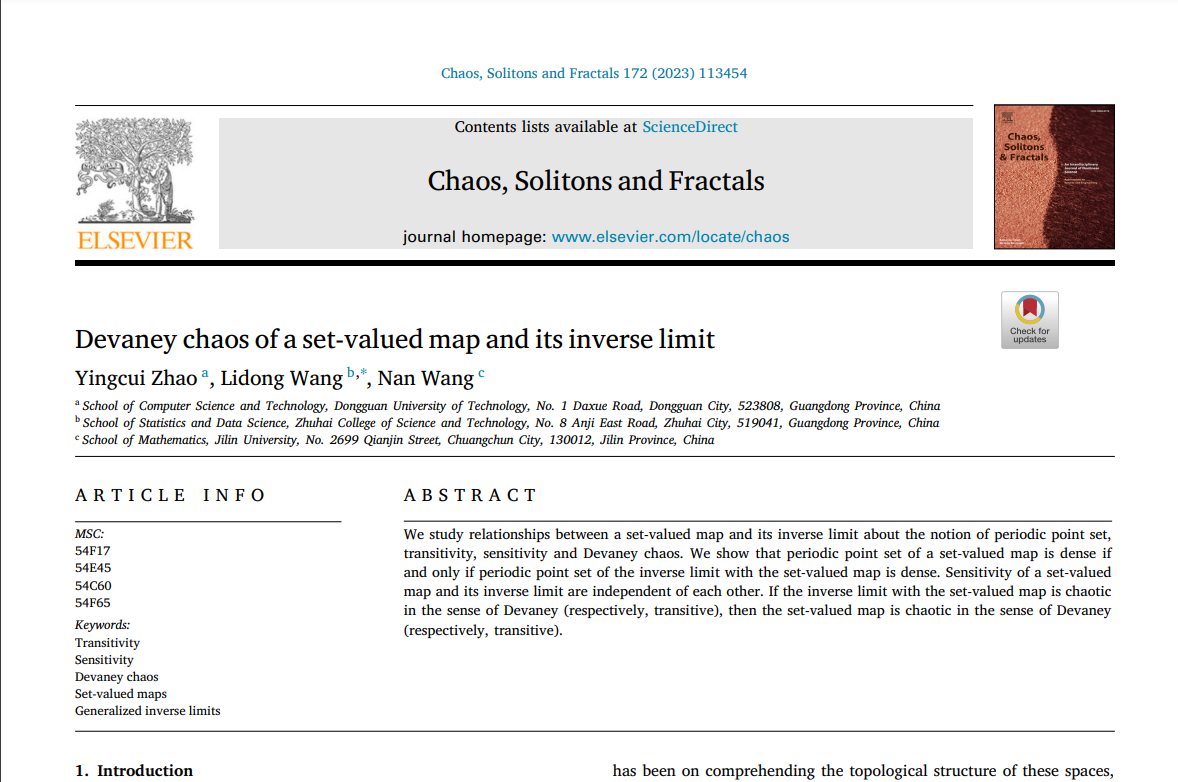 Devaney chaos of a set-valued map and its inverse limit -计算机科学与技术学院(软件 ...